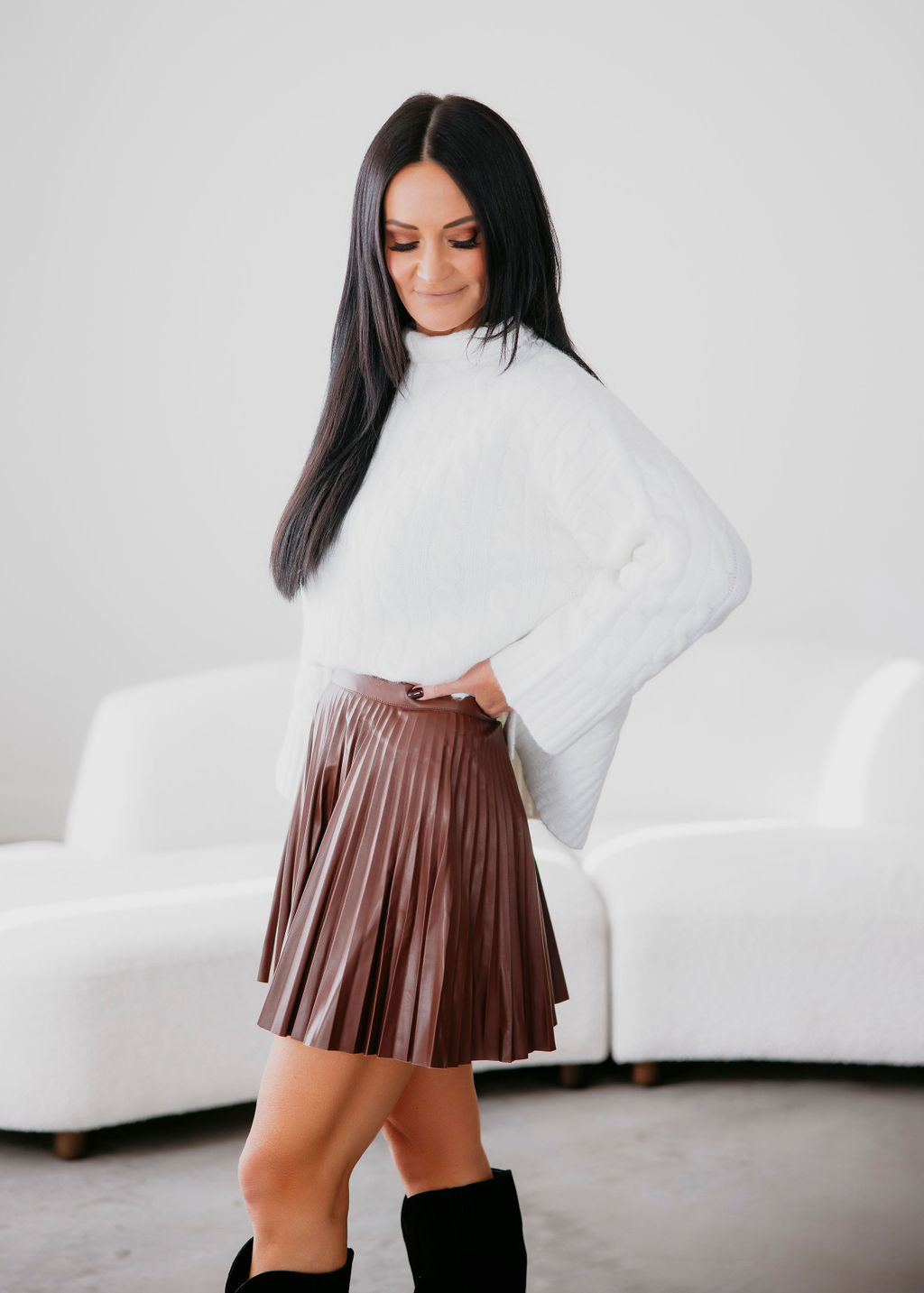Christy Pleated Mini Skirt – Lauriebelles