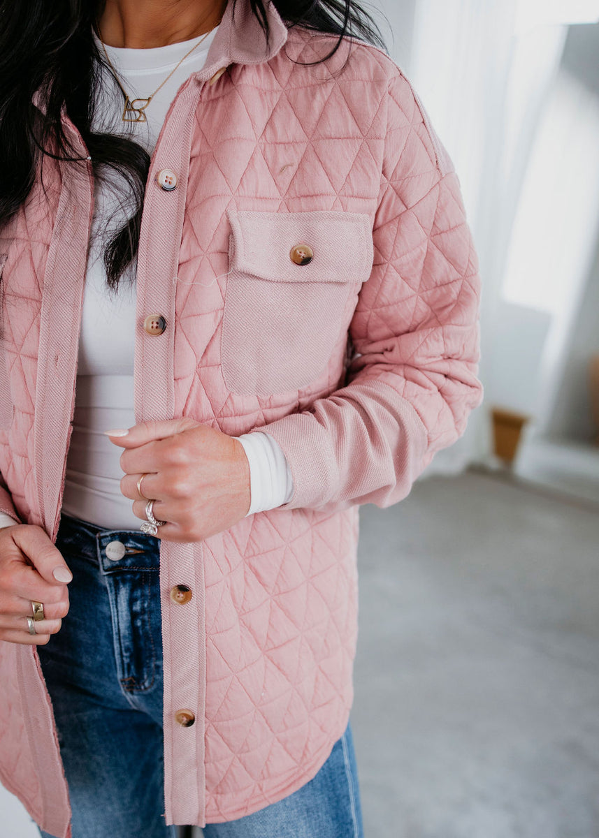 Sarena Quilted Shacket – Lauriebelles