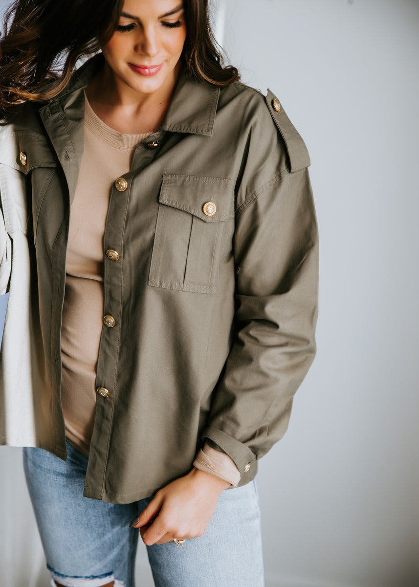 Mercy Button Down Shacket – Lauriebelles