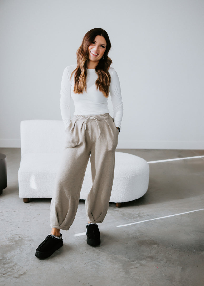 Oliver Pleated Knit Pants – Lauriebelles