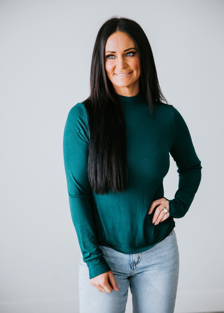 Liz Mock Neck Top – Lauriebelles