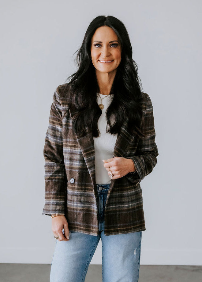 Russell Plaid Blazer – Lauriebelles