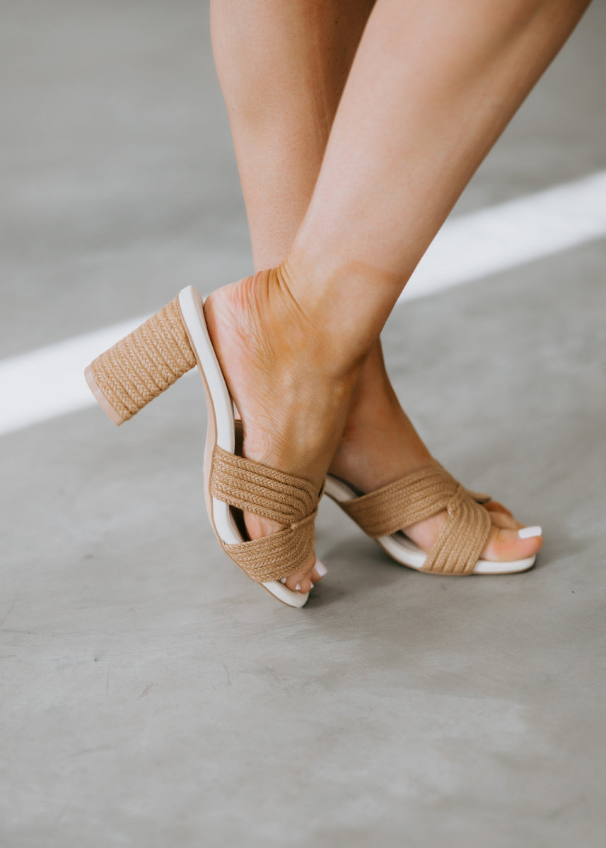 Santiago Raffia Heels – Lauriebelles