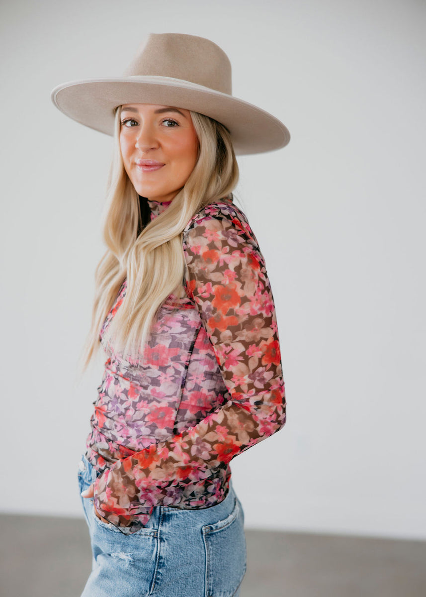 Quin Floral Mesh Long Sleeve – Lauriebelles