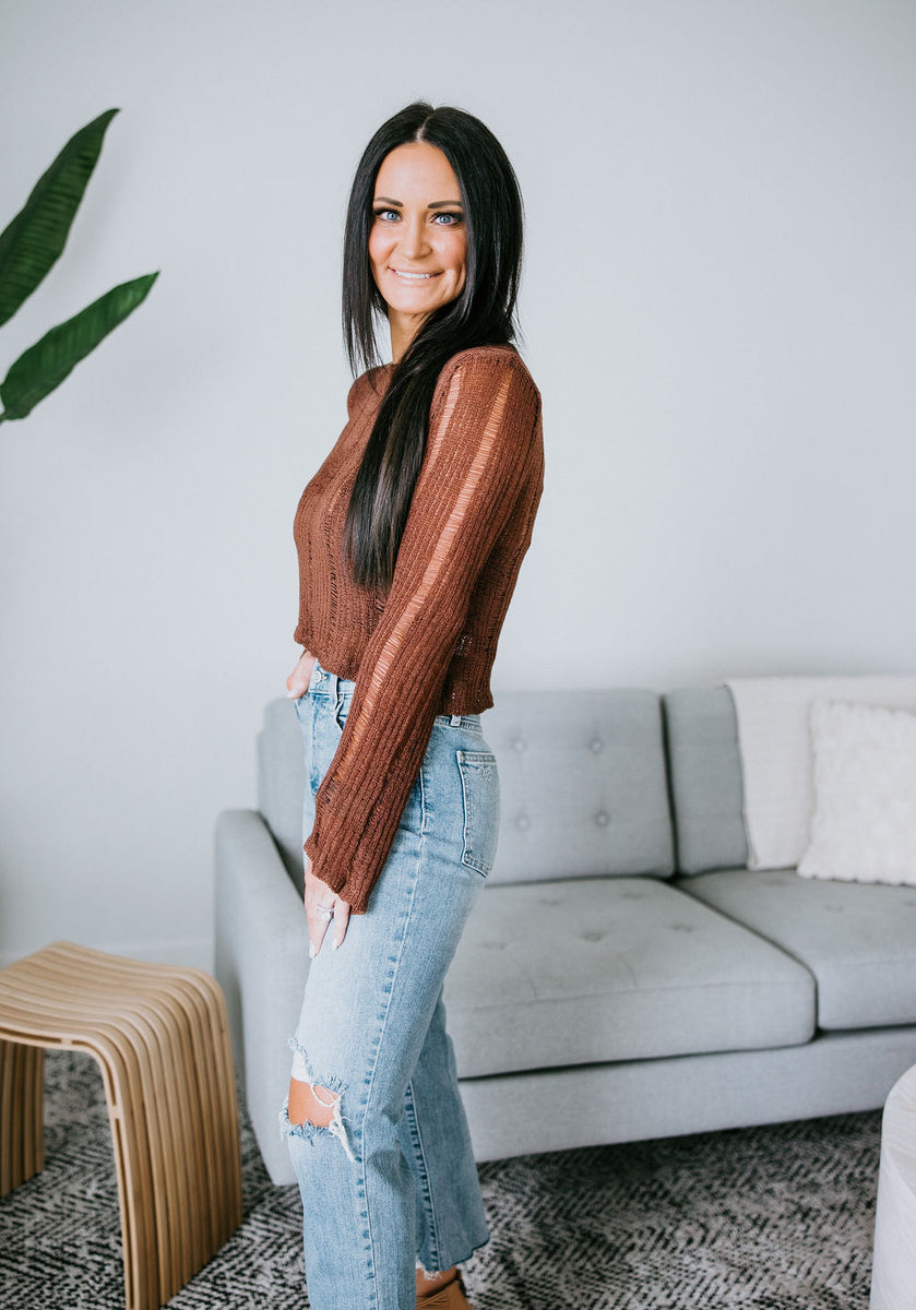 Avah Cropped Sweater – Lauriebelles