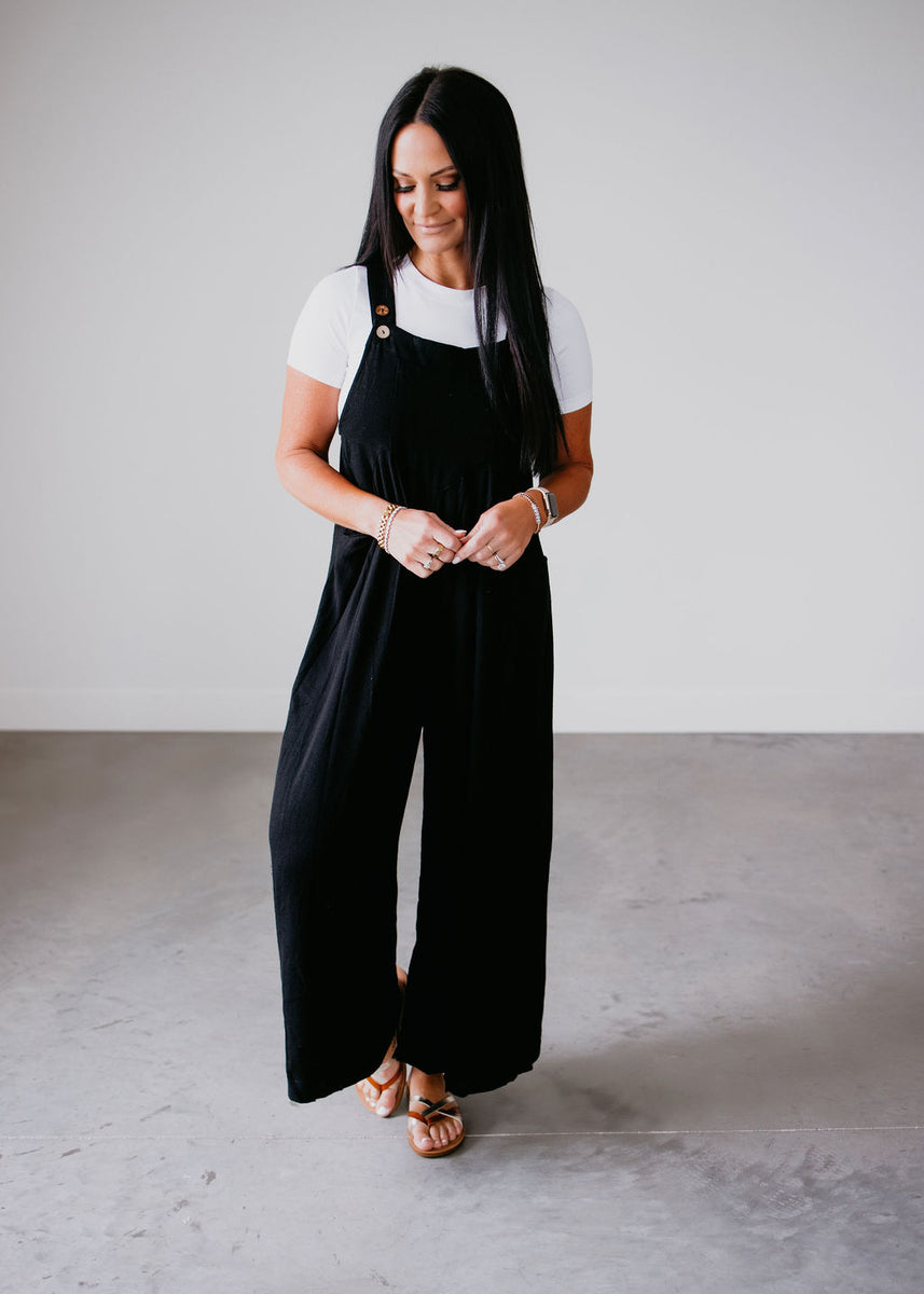 Delta Linen Wide Leg Overalls – Lauriebelles