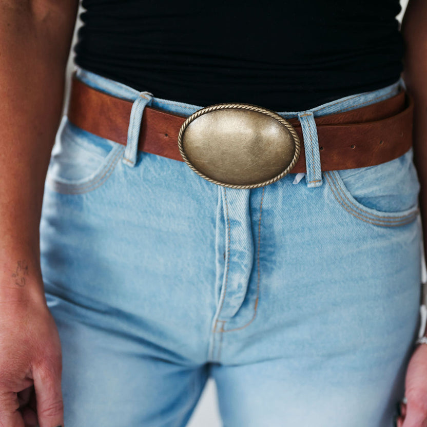 Western Oval Buckle Belt – Lauriebelles