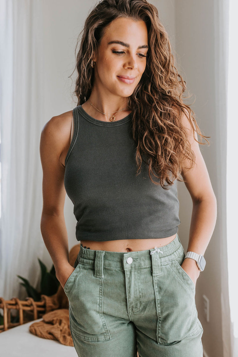 Griff Ribbed Tank – Lauriebelles