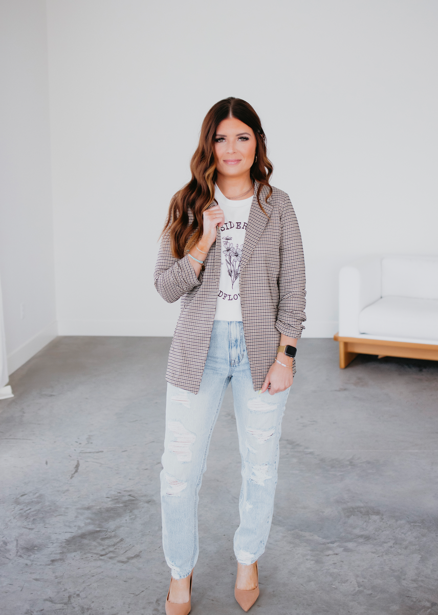 Claire Plaid Blazer – Lauriebelles