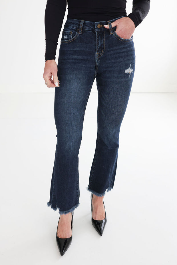 Veruca Mica Crop Flare Jean | Lauriebelles