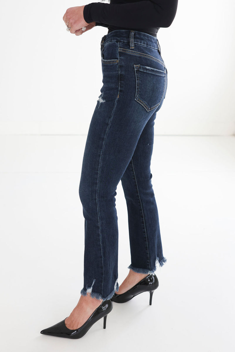 Veruca Mica Crop Flare Jean – Lauriebelles