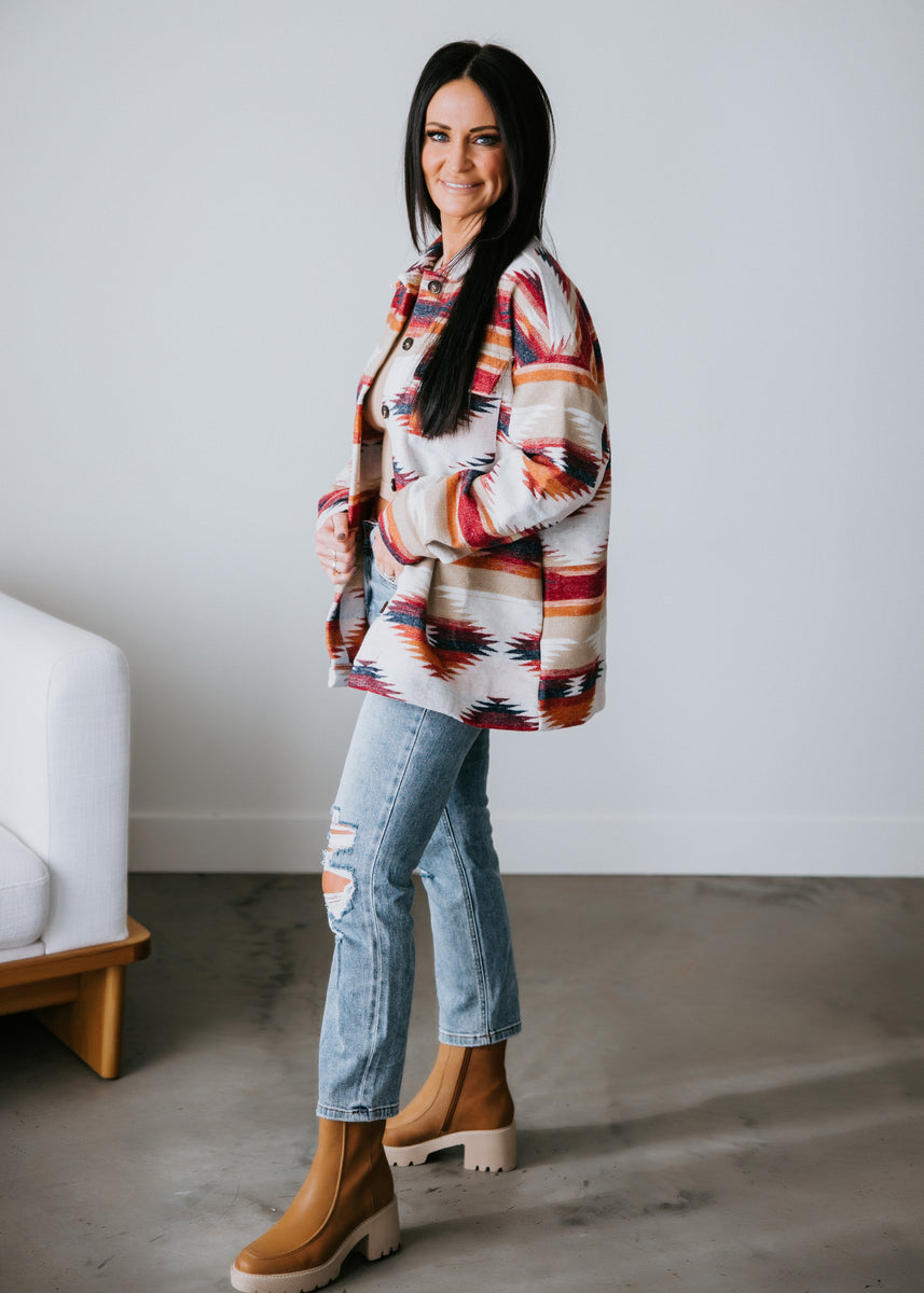 Cody Western Print Shacket – Lauriebelles