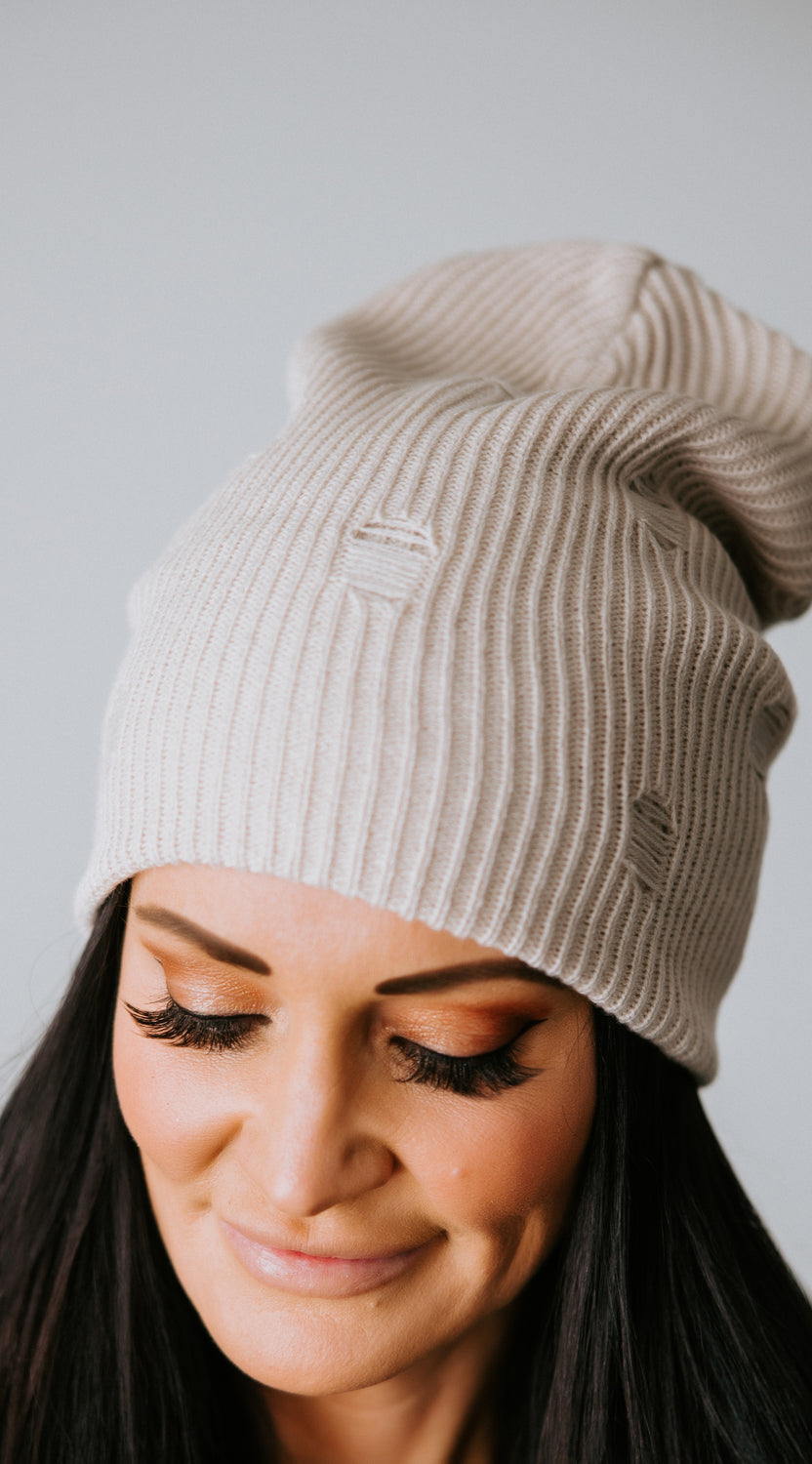 Lily Distressed Beanie by Lily & Lottie – Lauriebelles