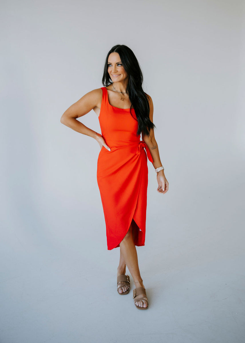 Rayven Wrap Midi Dress – Lauriebelles