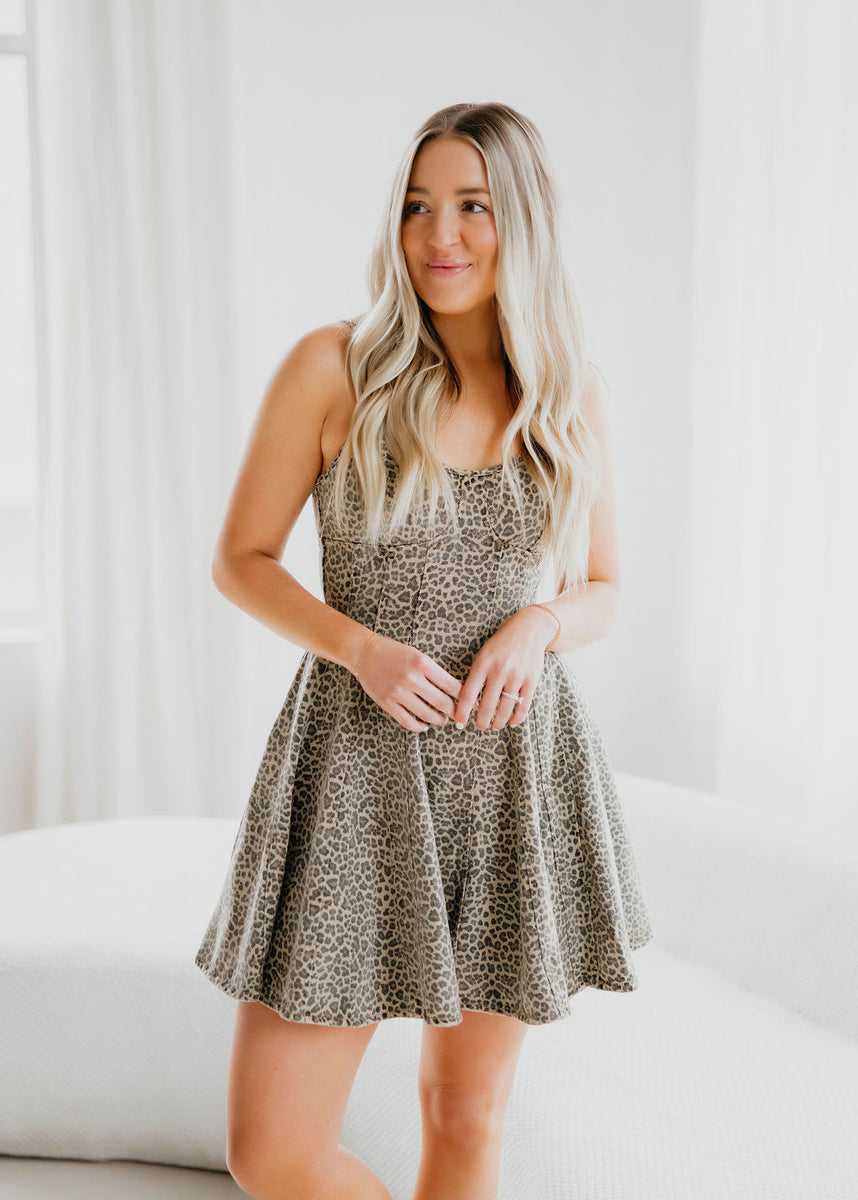 Orion Leopard Mini Dress – Lauriebelles