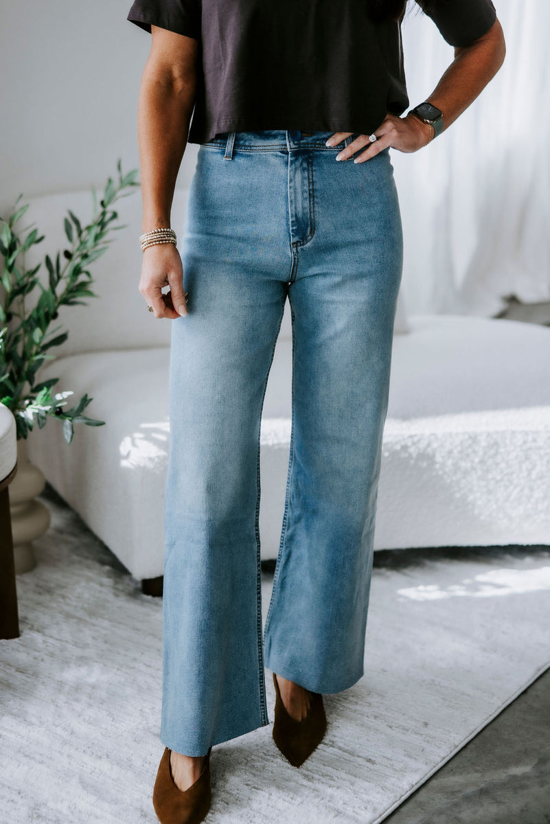 Amelia Wide Leg Jean – Lauriebelles