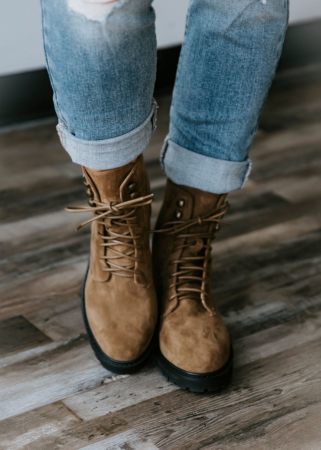 Jules Suede Combat Boot FINAL SALE | Lauriebelles