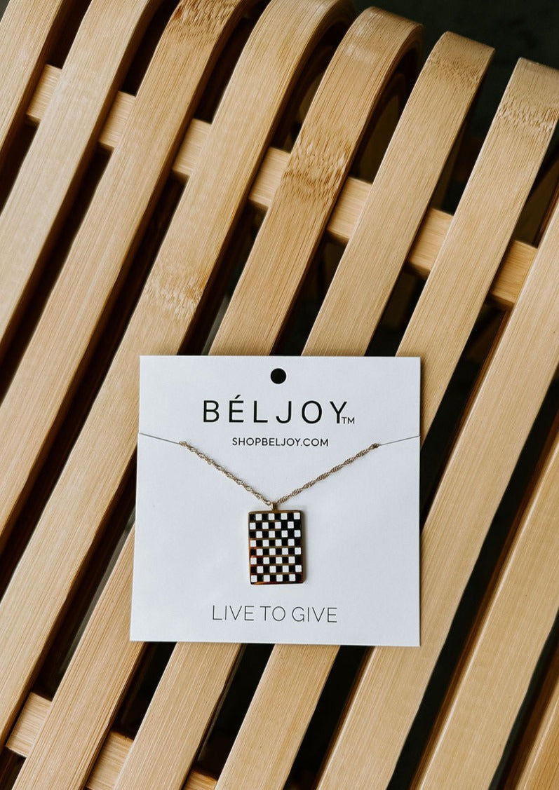 Kinder Checkerboard Necklace – Lauriebelles