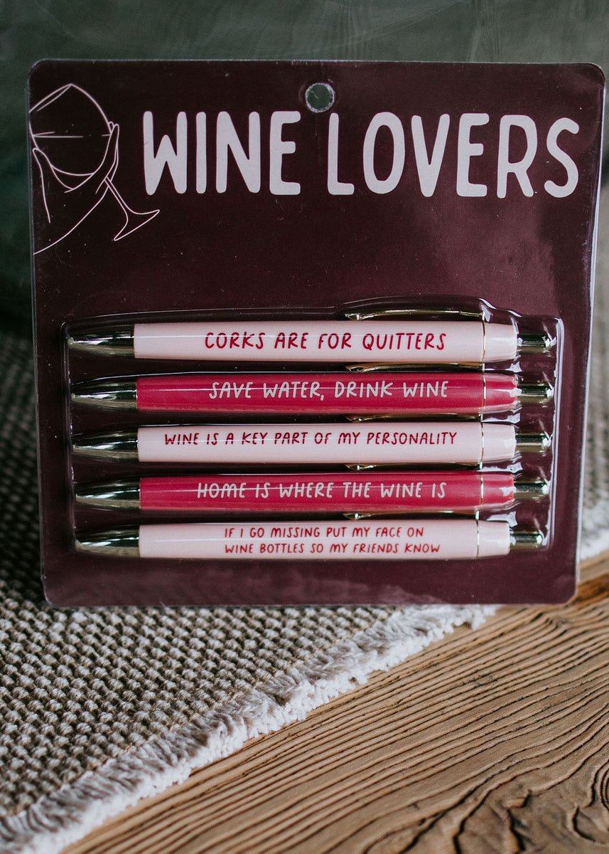 Wine Lovers Pen Set – Lauriebelles