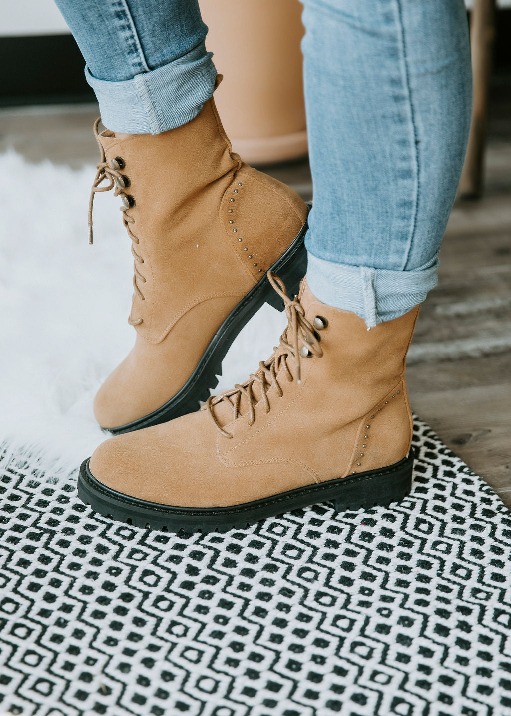 Jules Suede Combat Boot FINAL SALE – Lauriebelles
