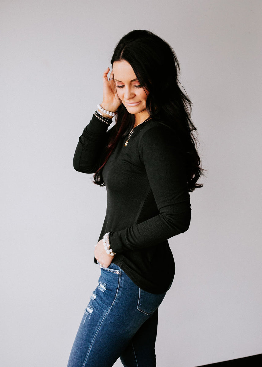 Stacy Ribbed Knit Top – Lauriebelles