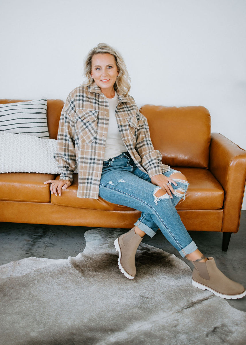 Barnee Oversized Plaid Shacket – Lauriebelles