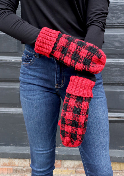 Stay Warm Buffalo Plaid Mittens – Lauriebelles