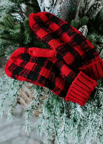 Stay Warm Buffalo Plaid Mittens – Lauriebelles